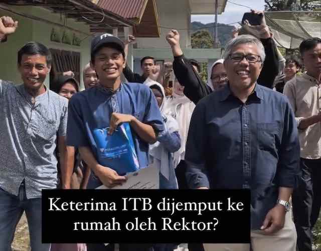 Haru Rektor ITB saat Kunjungi Tiga Calon Mahasiswa Baru di Sumatera ...