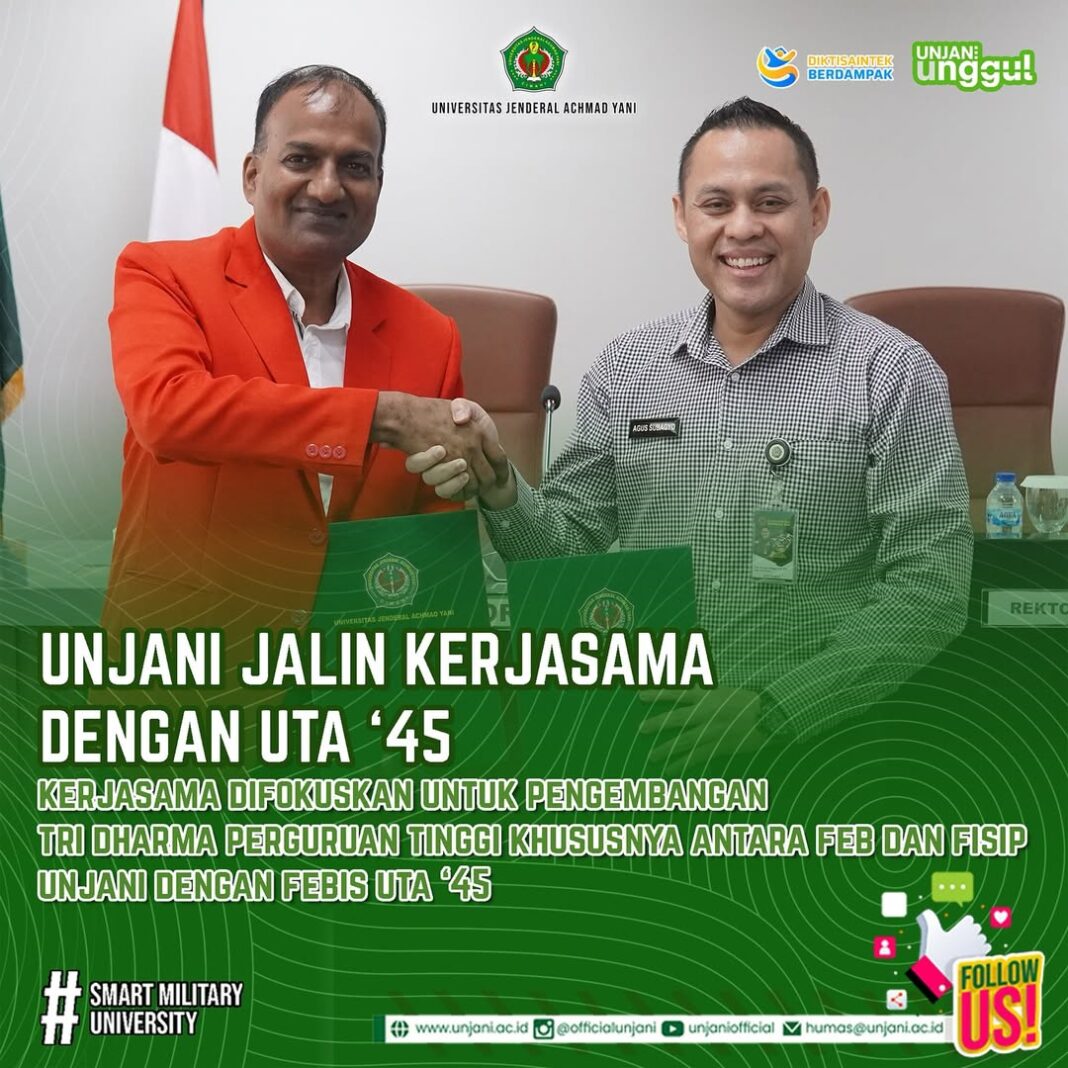 Unjani & UTA ‘45 Jalin Kolaborasi Strategis, Dorong Inovasi Ekonomi & Sosial - KabarKampus.com
