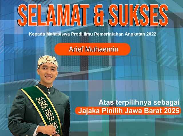 Mahasiswa FISIP UNJANI Terpilih Jadi Jajaka Pinilih Jawa Barat 2025! - KabarKampus.com